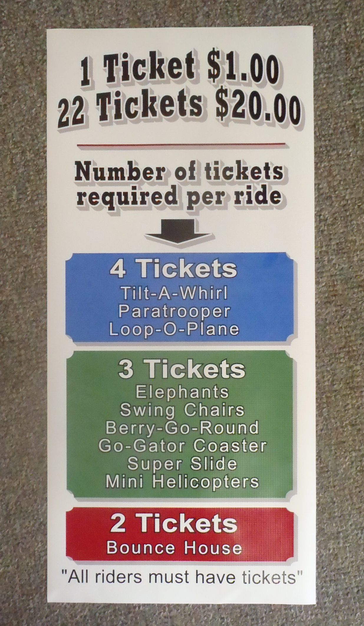 Ticket Pricing – Graphics Plus
