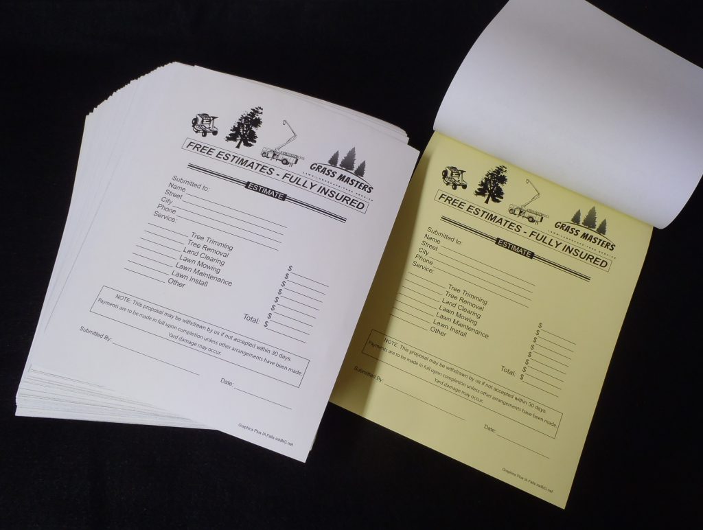 Carbonless forms – Graphics Plus