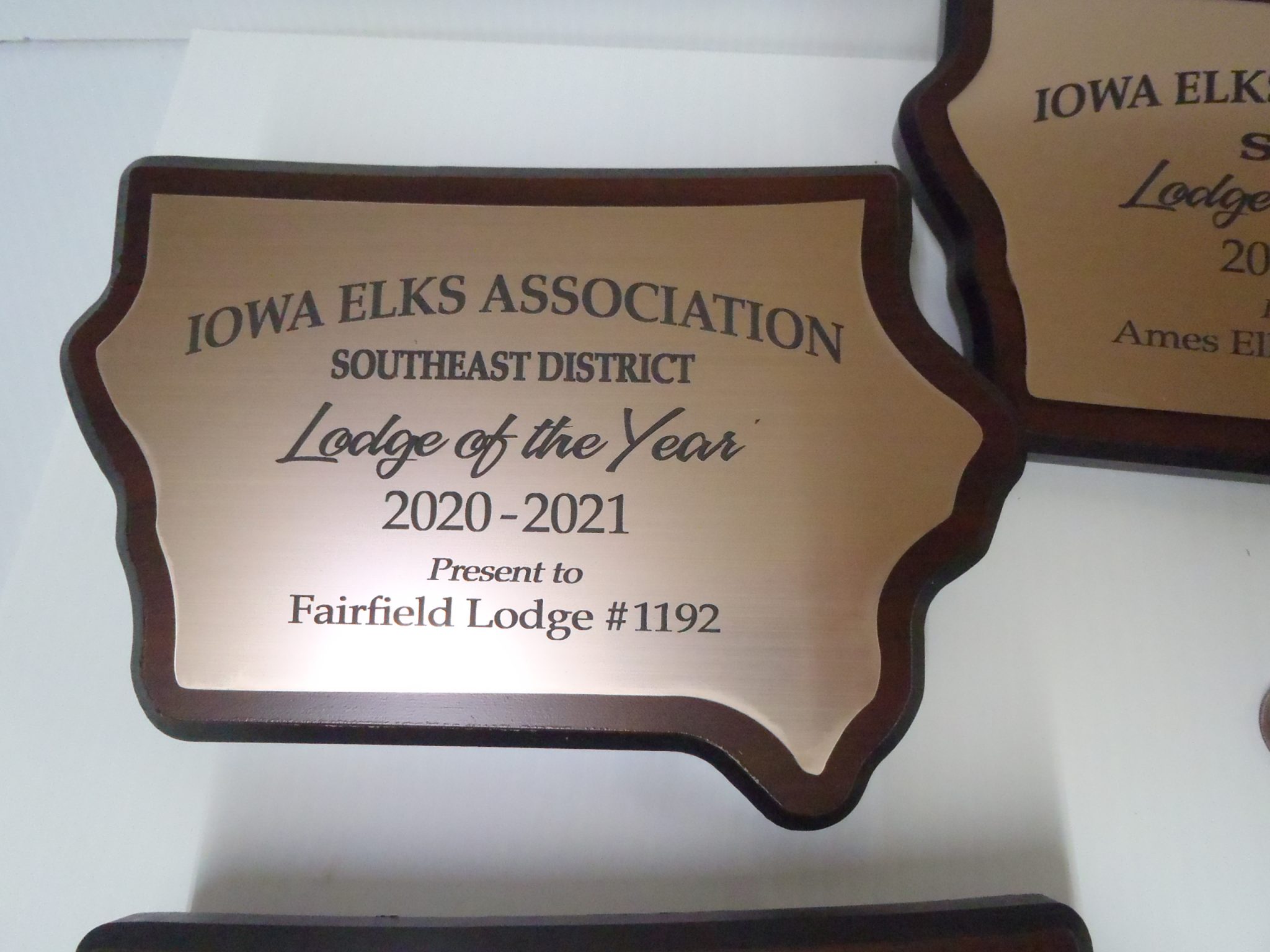 Iowa Elks Association lodge plaques – Graphics Plus