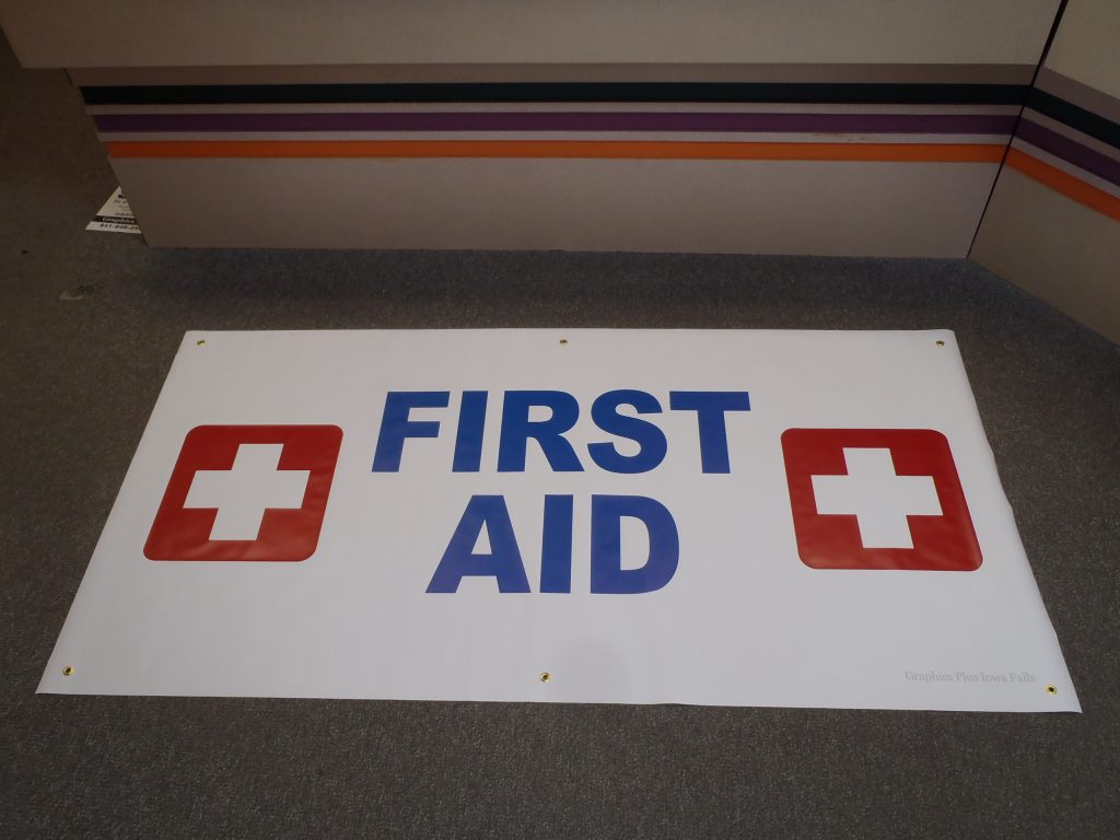 First Aid banner – Graphics Plus