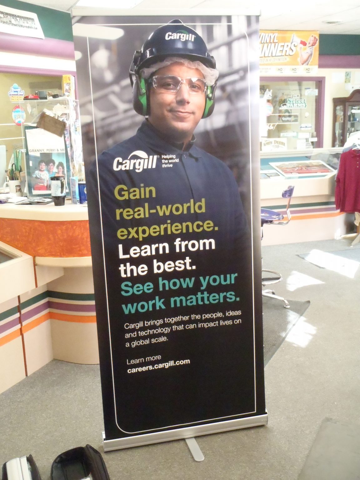 Cargill retractable signs – Graphics Plus